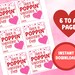 Valentines Pop It Tags, Poppin Labels, Download, Classroom Valentine ...