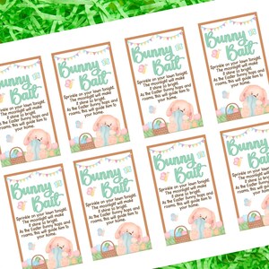 Easter Bunny Bait Tag, Easter Food Instant Download, Easter Basket Tag ...