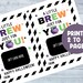 Halloween Gift Card Printable, Just A Little Brew, 5x7 Gift Card Holder ...