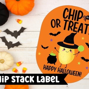 Halloween Chip Labels, Chips Kids Halloween Printable, Pringles Snack ...