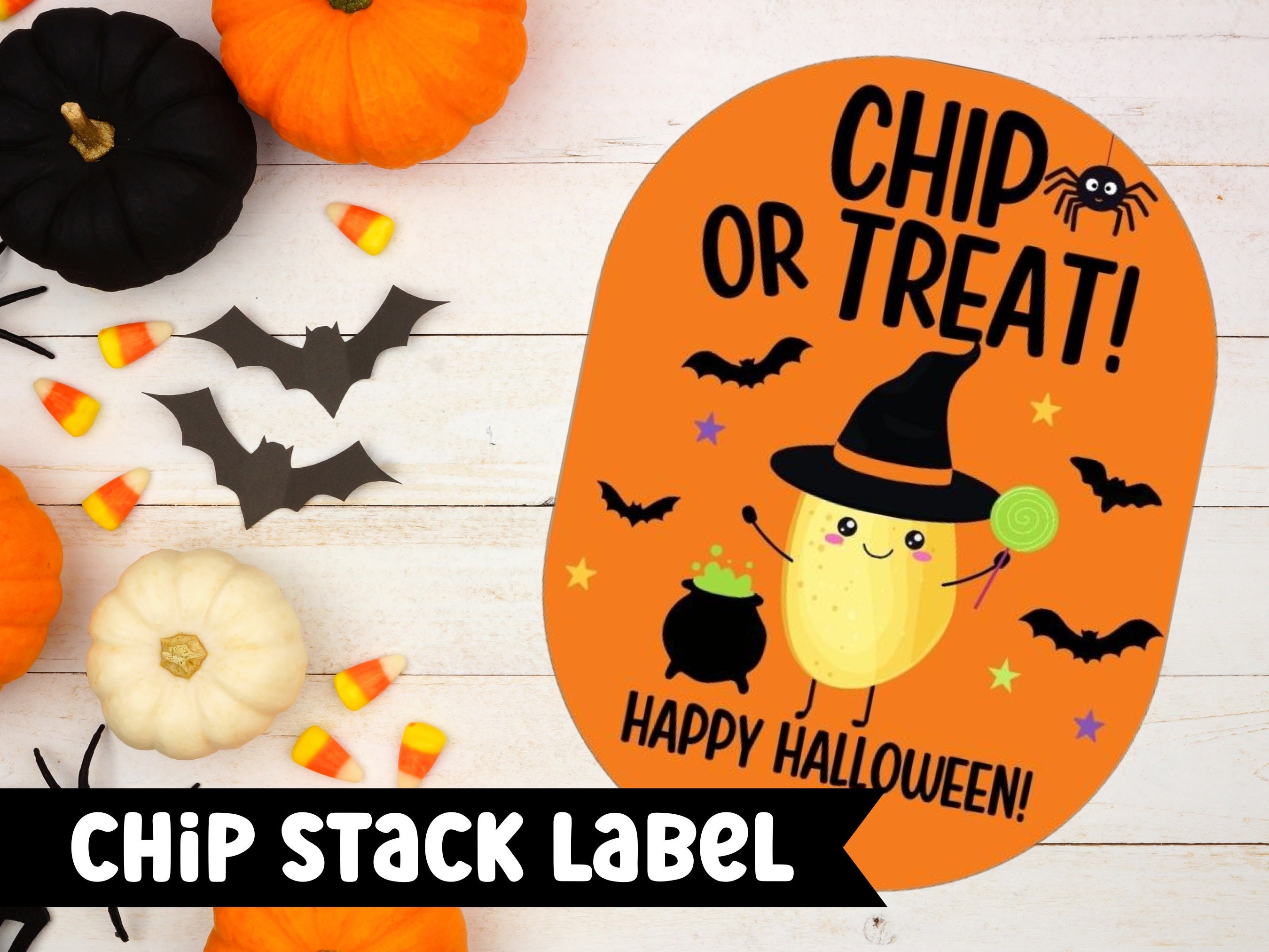 Halloween Chip Labels, Chips Kids Halloween Printable, Pringles Snack ...