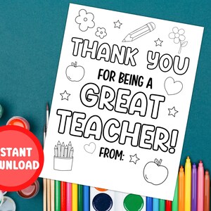 Teacher Appreciation Week Coloring Page, Printable Teacher Appreciation ...