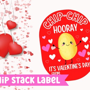 Chips Kids Valentine Printable, Pringles Snack Size Chips, Kids ...