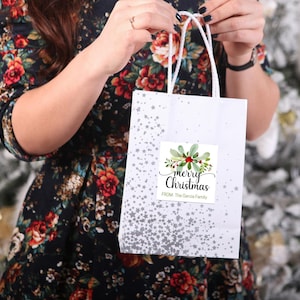 Editable Christmas Gift Tags, Merry Christmas Holiday Tags, Christmas ...