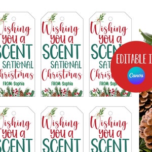 Christmas Gift Tag, Wishing You a Scentsational, Soap Tag, Christmas ...