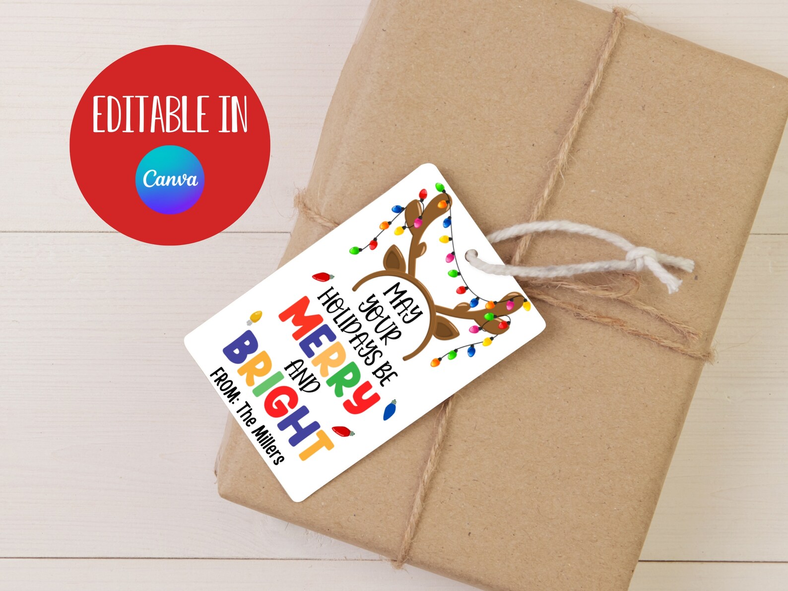 Christmas Gift Tags Holiday Label Holiday Gift Tags Merry & - Etsy