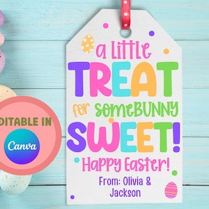Printable Treat for Someone Sweet Easter Gift Tag, Easter Basket Gift ...