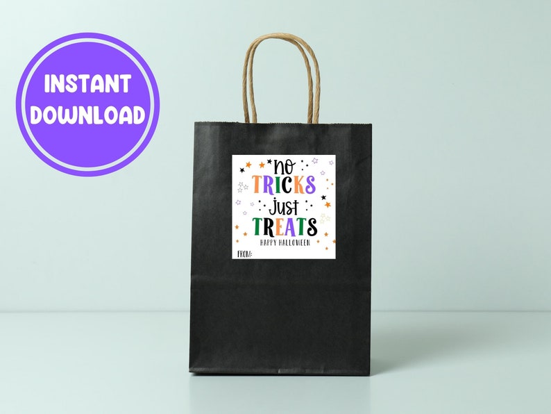 Halloween Favor Tags Boo Gift Tags Trick or Treat Favor - Etsy