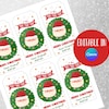Printable Merry & Bright Christmas Gift Tag, Editable Christmas Gift ...