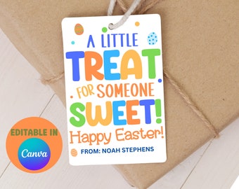 Printable Treat for Someone Sweet Easter Gift Tag, Easter Basket Gift ...