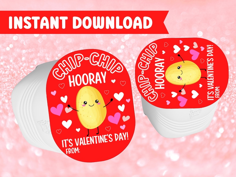 Chips Kids Valentine Printable Pringles Snack Size Chips - Etsy