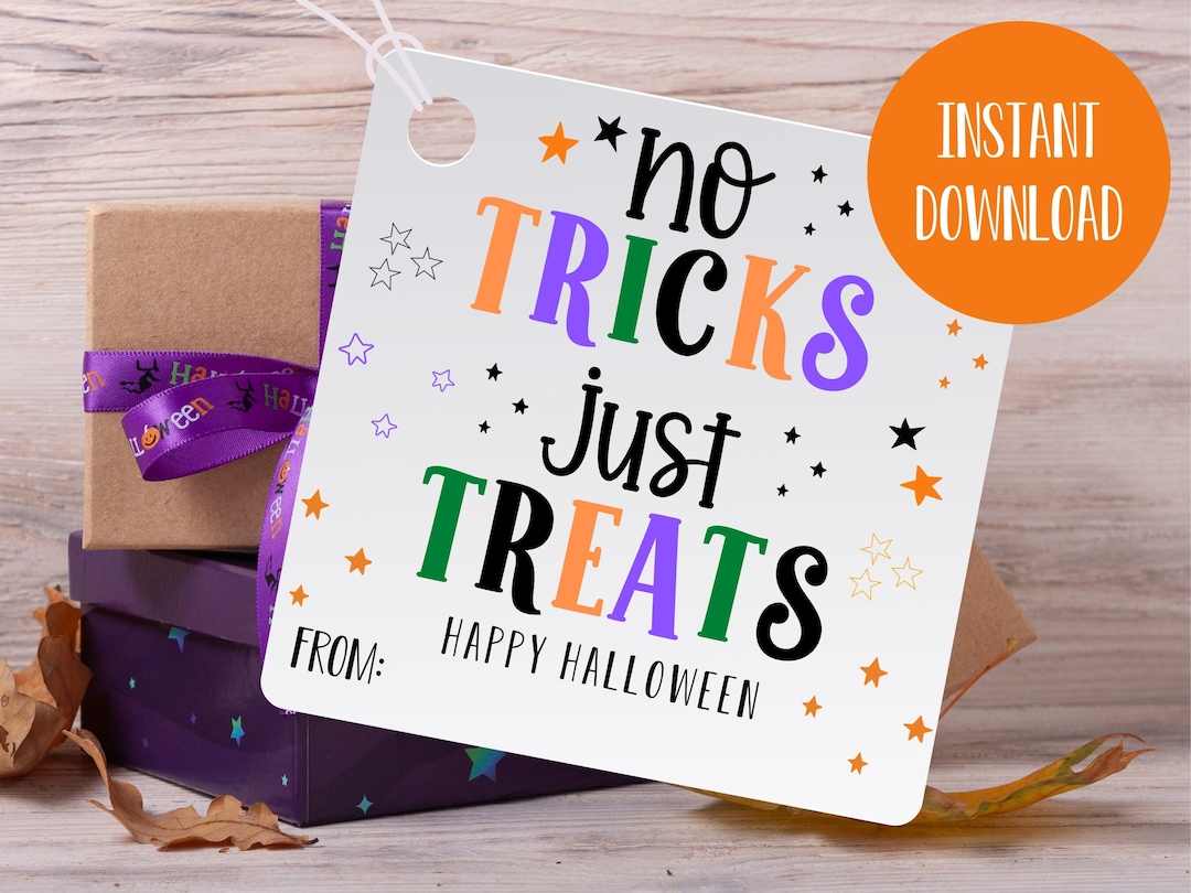 Halloween Favor Tags, Boo Gift Tags, Trick or Treat Favor Tags, Treat ...