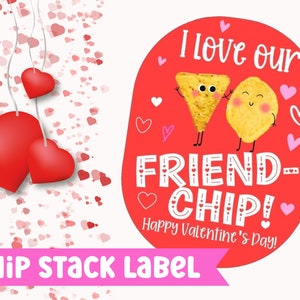Valentine Chip Labels, Chips Kids Valentine Printable, Pringles Snack ...