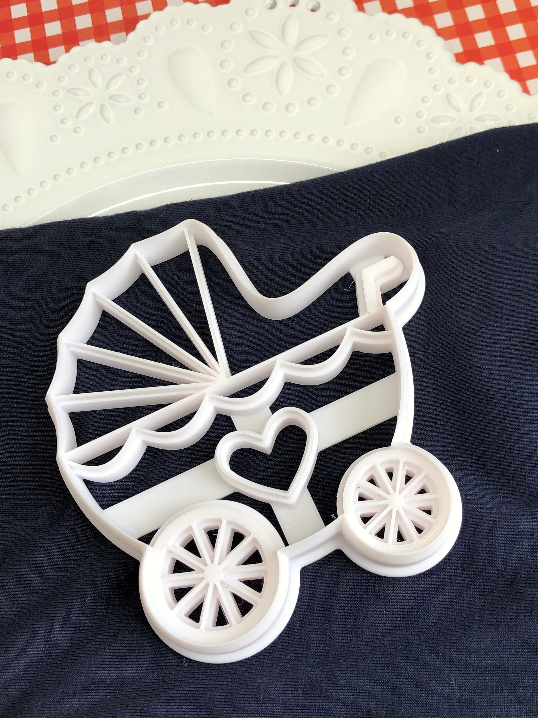 Baby Stroller Cookie Cutter, Baby Carriage Fondant Cutter, Baby Shower ...