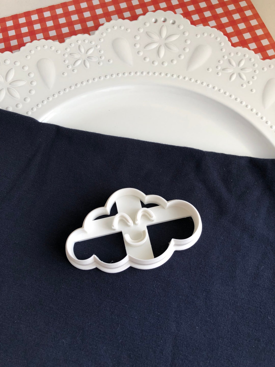 Happy Cloud Cookie Cutter, Smiling Face Cloud Fondant Cutter, Fun ...