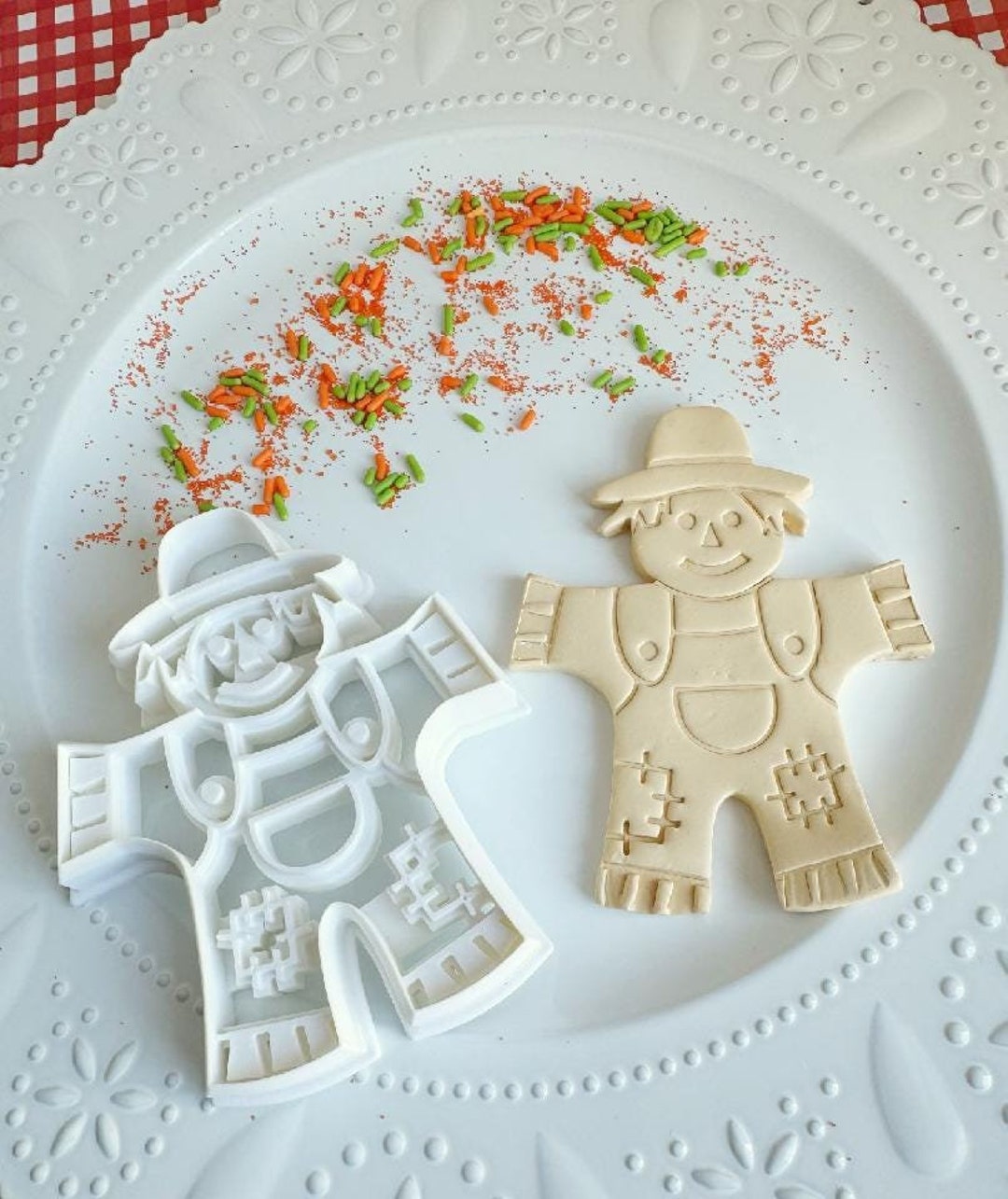 Scarecrow Cookie Cutter, Detailed Scarecrow Cutter for Polymer Clay ...