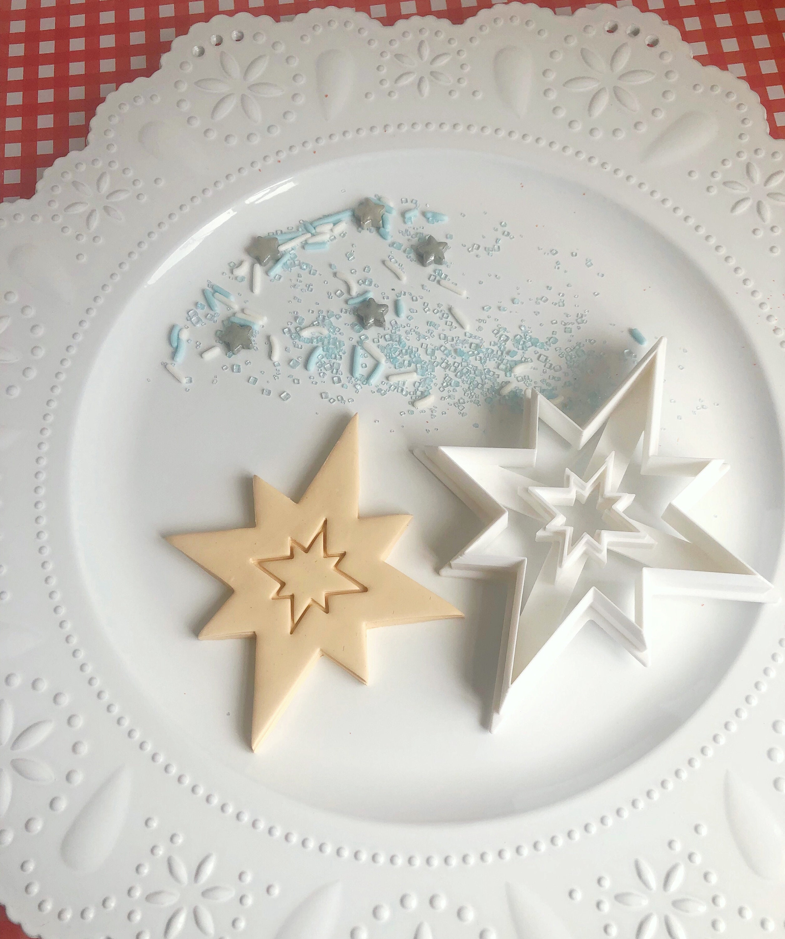North Star Cookie Cutter, Christmas Star Cookie Cutter, Polymer Clay ...