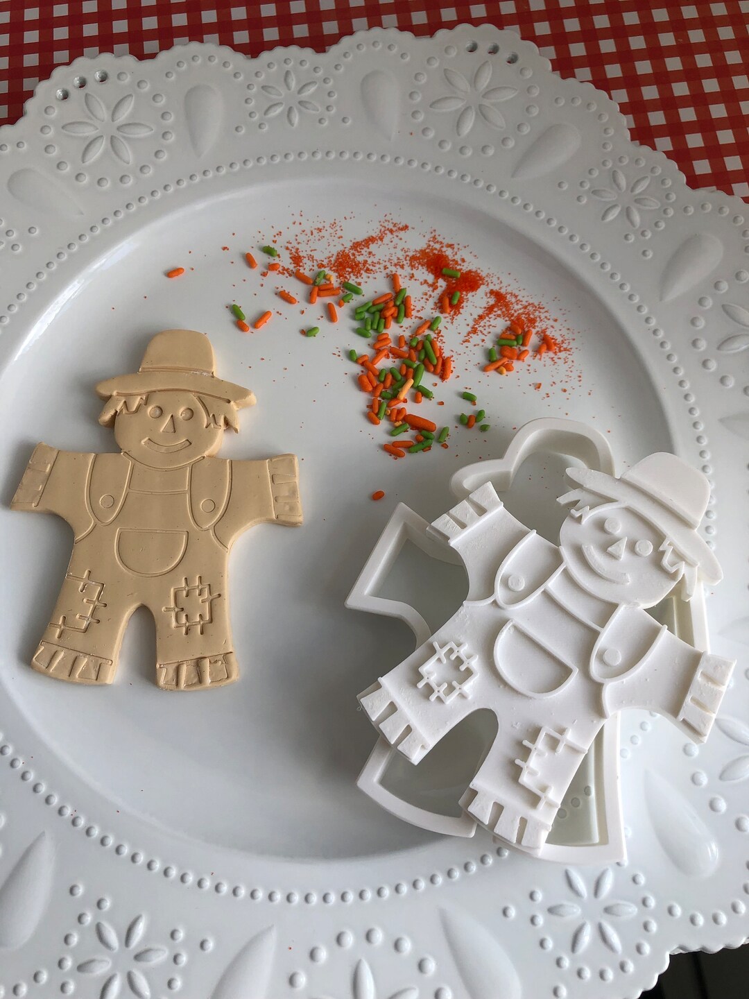 Scarecrow Cookie Stamp and Cutter Set, Scarecrow Cutter Stamp for ...