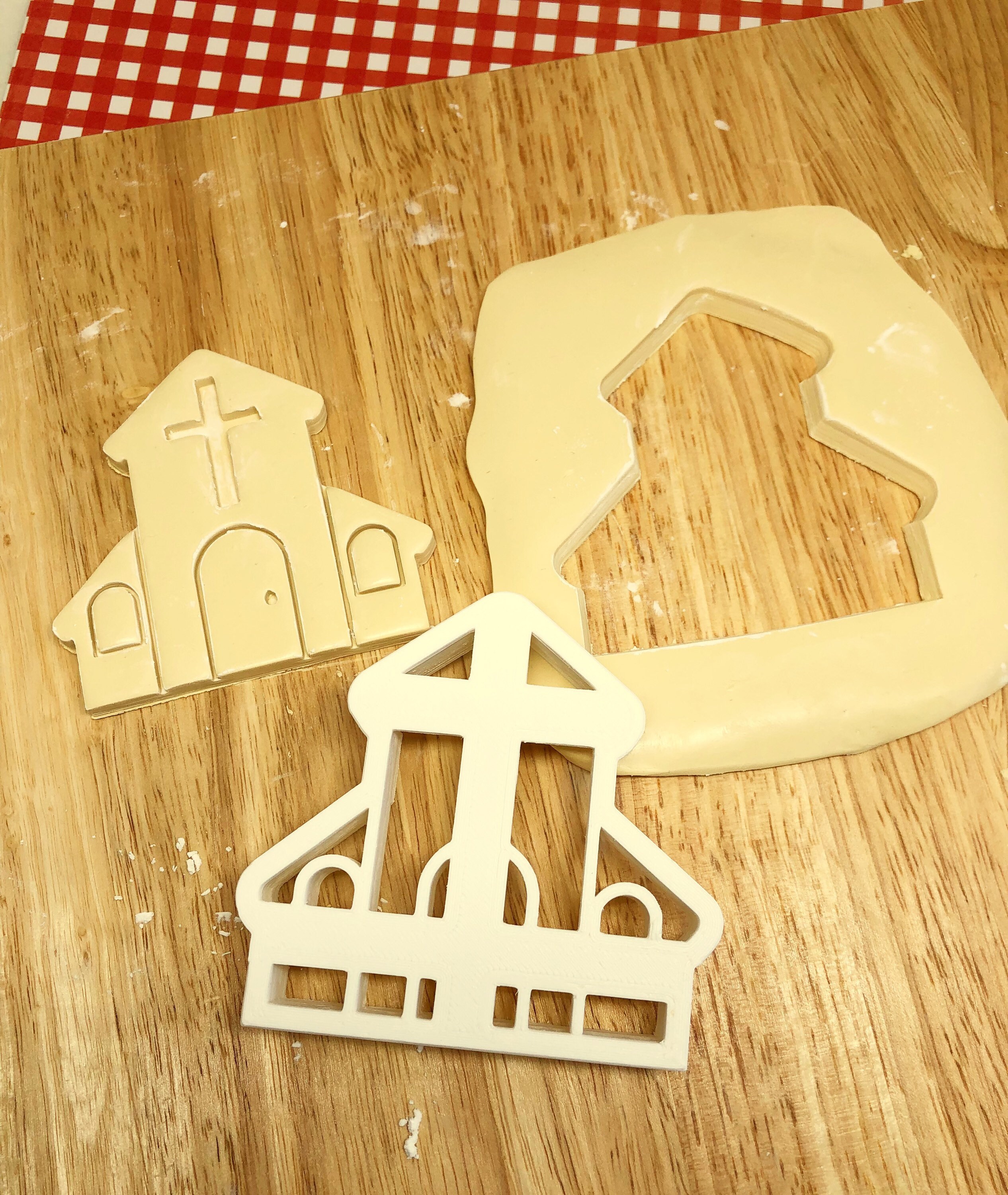 Church Cookie Cutter, Religious Cutter for Fondant, Polymer Clay or ...