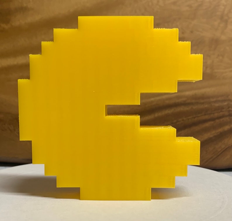 3D Printed Pixelated Vintage Arcade Character - Etsy