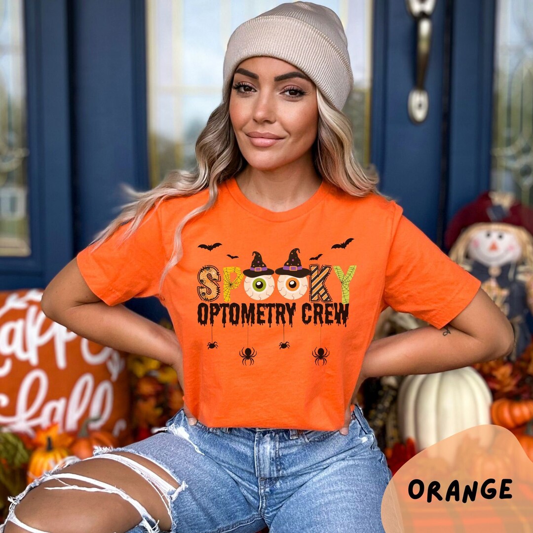 Halloween Optometry Crew Shirt, Ghost Optician Tshirt, Fall Optometrist ...