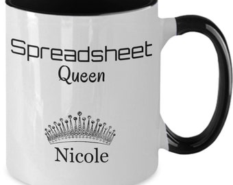 Spreadsheet Queen Mug - Etsy