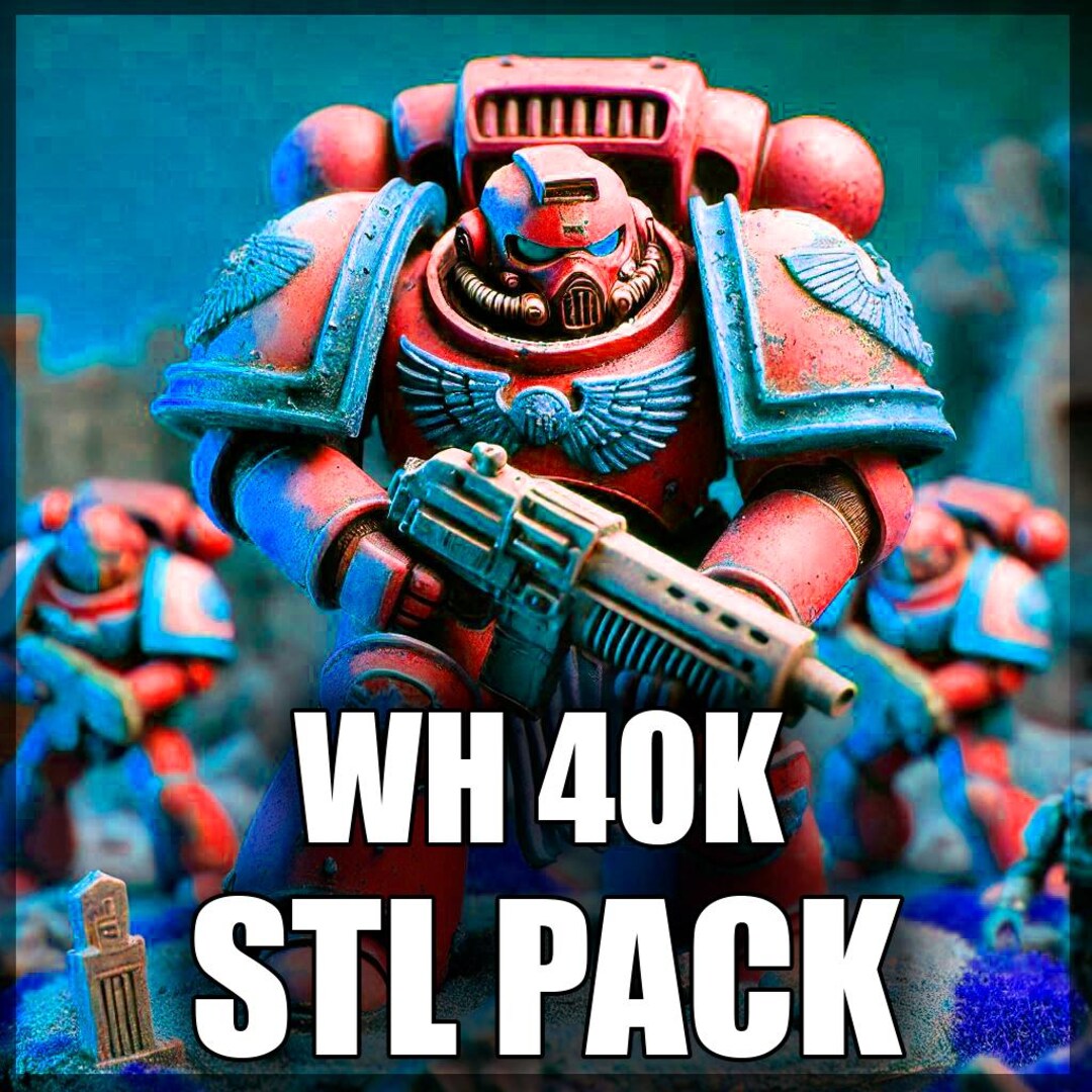 3D STL Pack Wаrkhammеr 40k for Printing Elements Figures Cosplay Decor ...
