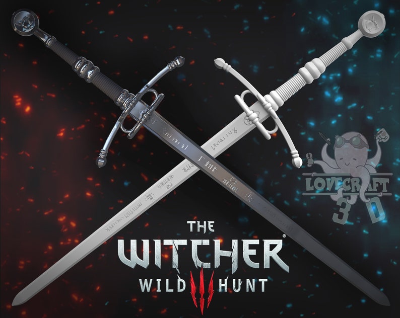 3D Cosplay Steel Sword Witcher School of the Cat Stl File for Cosplay ...