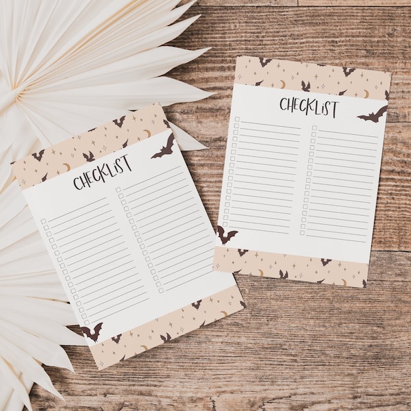 Printable Checklist - Etsy