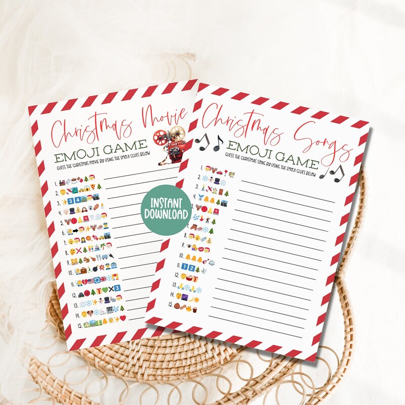 Guess the Christmas Emoji - Etsy