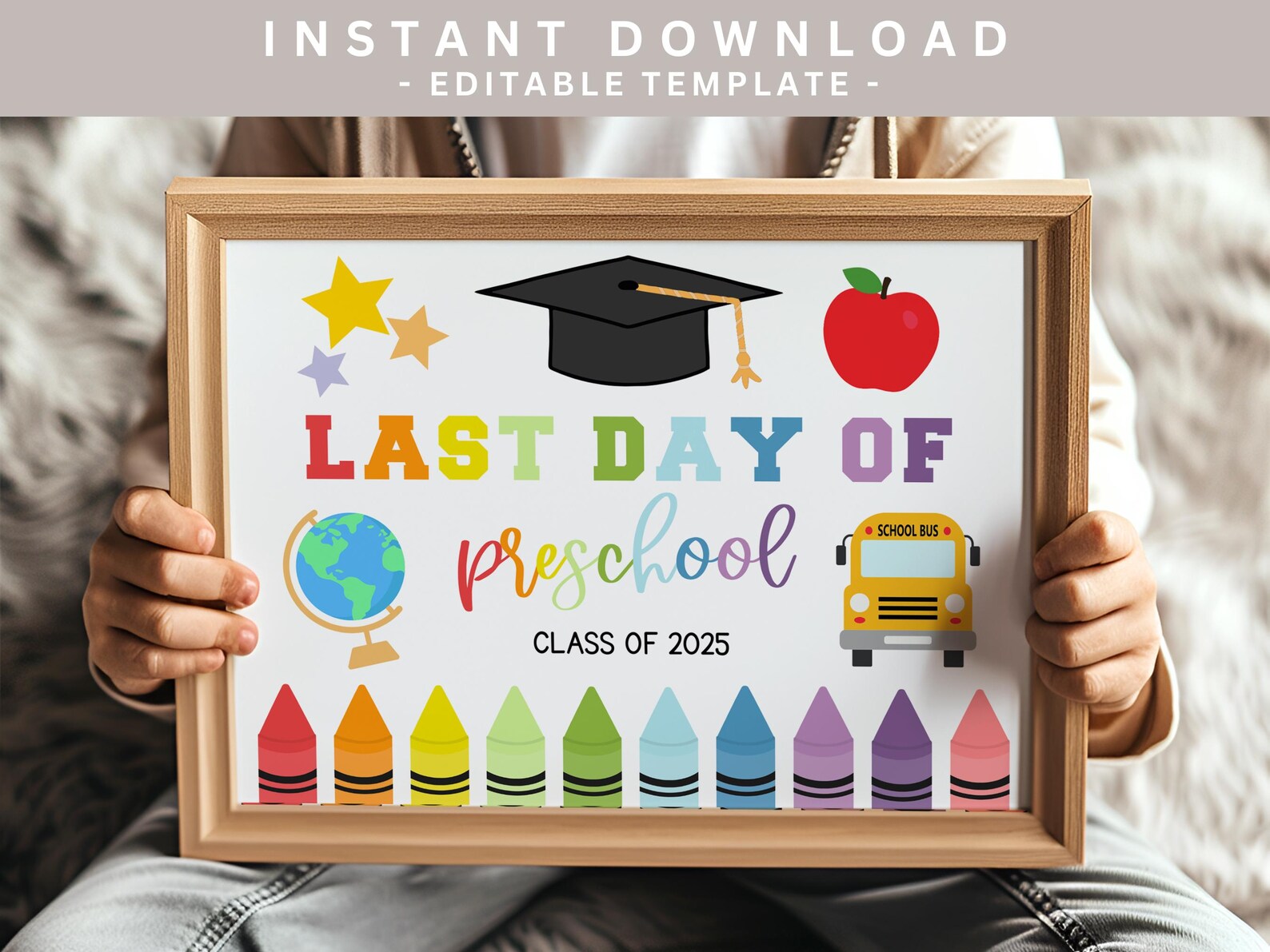 Printable Last Day of School Sign, Last Day of School, Instant Download ...