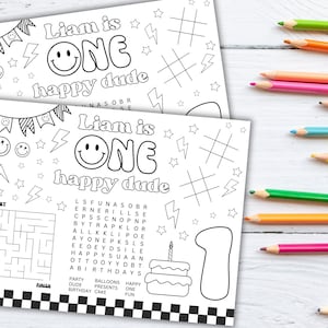 One Happy Dude Coloring Page, 1st Birthday, Happy Dude Birthday ...