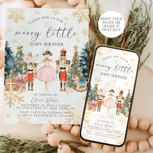 Nutcracker Baby Shower, Winter Baby Shower, Christmas Baby, Holiday ...