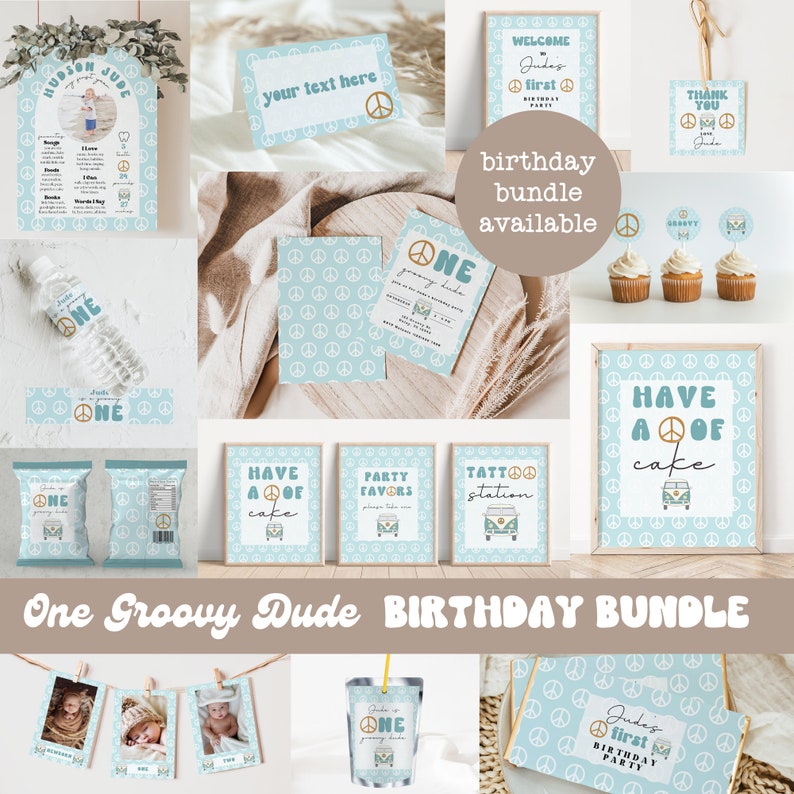 Groovy Birthday Sign | Retro Birthday | First Birthday | Hippie ...