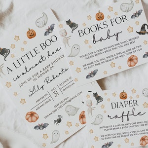 Spooky Baby Shower Invitation A Little Boo Invite - Etsy