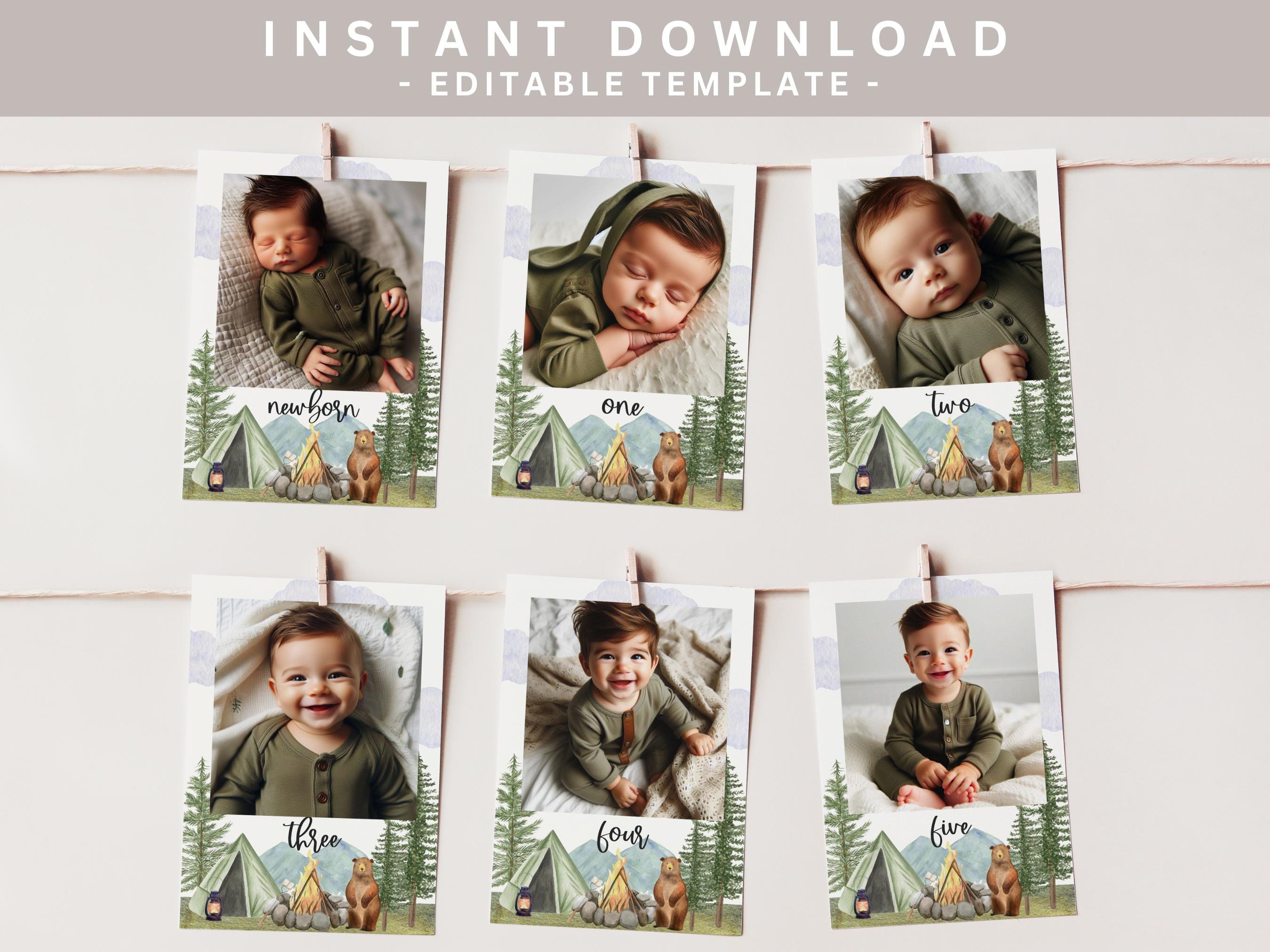 One Happy Camper Photo Banner, Printable Banner, Happy Camper Banner ...