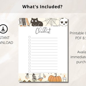 Printable Checklist | Digital Checklist Planner | Checklist Planner ...