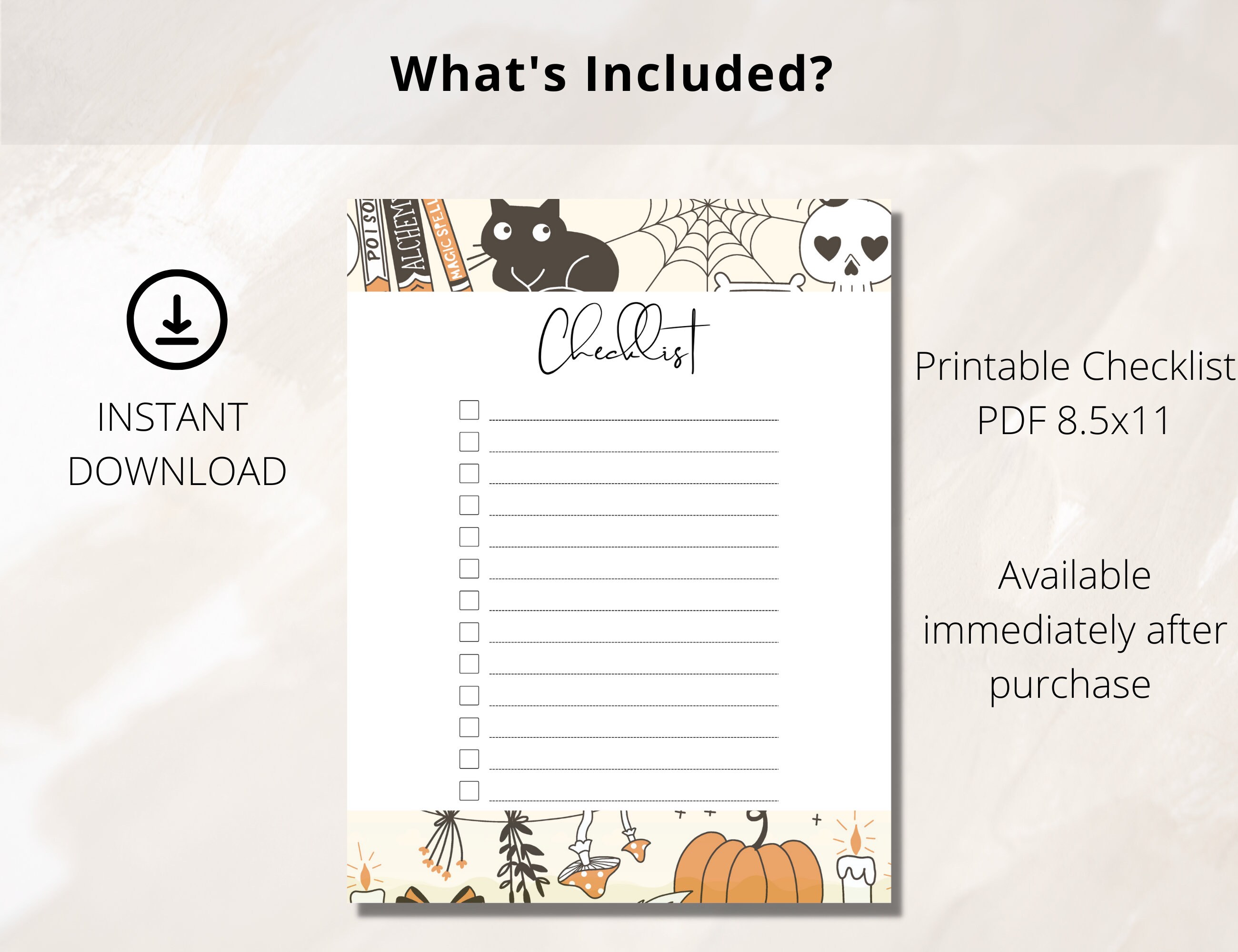 Printable Checklist Digital Checklist Planner Checklist - Etsy