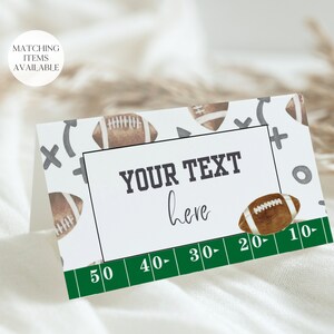 Football Birthday Party Sign Bundle Editable Template Instant Download ...