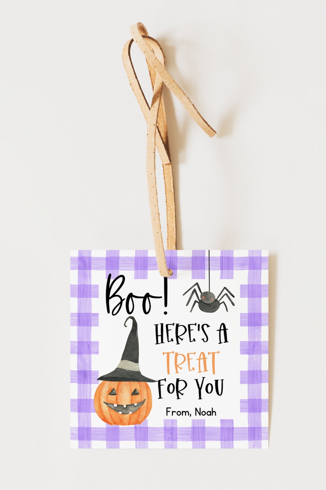 Boo! Halloween Treat Tag | Editable Instant Download | Printable - Etsy
