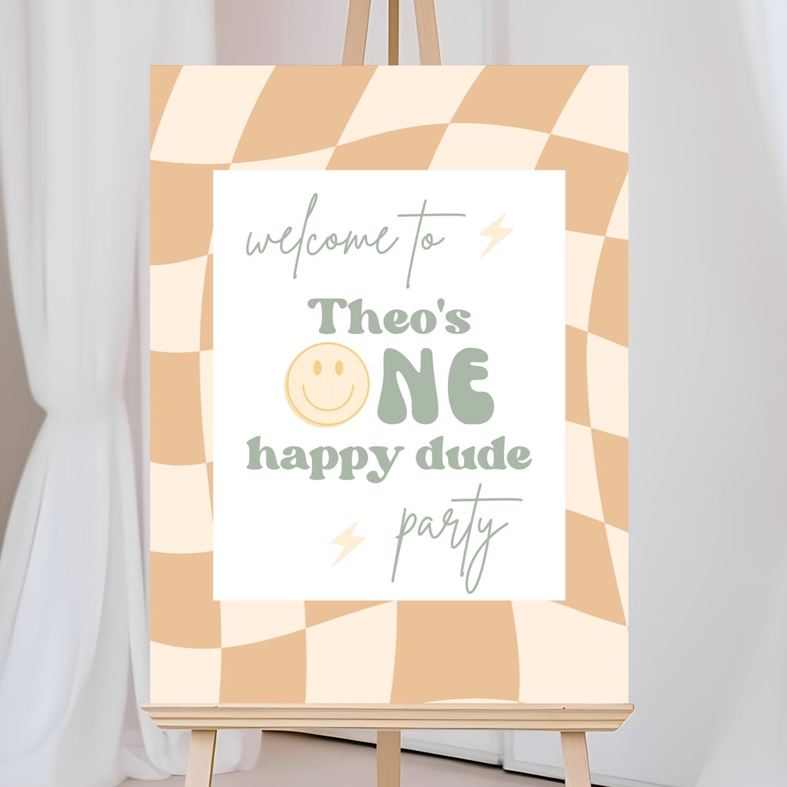 One Happy Dude Welcome Sign, First Birthday Party, One Happy Dude Party ...