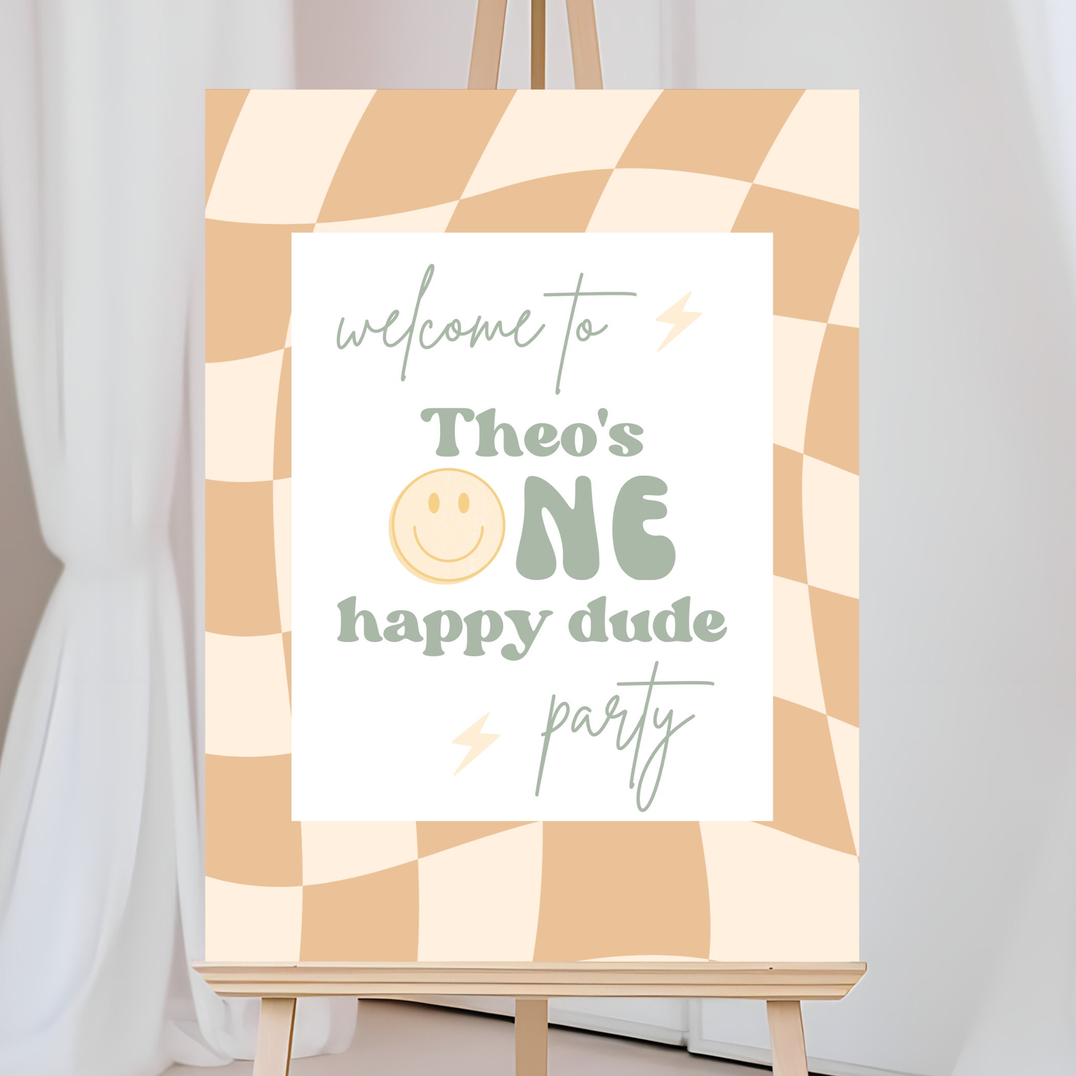 One Happy Dude Welcome Sign, First Birthday Party, One Happy Dude Party ...