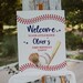 Baseball First Birthday Party Welcome Sign | 1st Birthday | Rookie ...