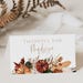Fall Place Card, Printable Place Card, Autumn Place Card, Thanksgiving ...