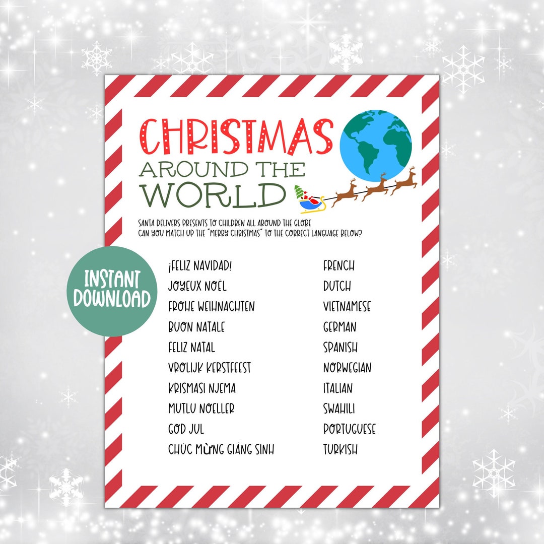 Christmas Party Game Christmas Games Instant Download Printable Games ...