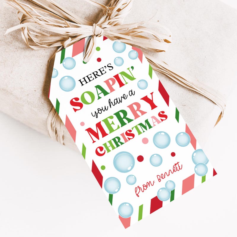 Christmas Tag Hand Soap - Etsy
