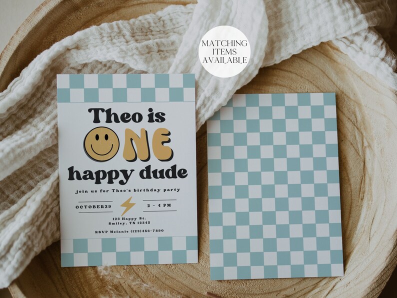 Blue One Happy Dude Tattoo Station Sign Instant Download - Etsy