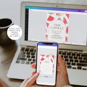 One in A Melon First Birthday Time Capsule, Watermelon Birthday, Watermelon Party, 1st Birthday ...