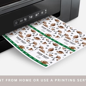 Football Party Food Labels, Football Food Tent, Football Food Label ...