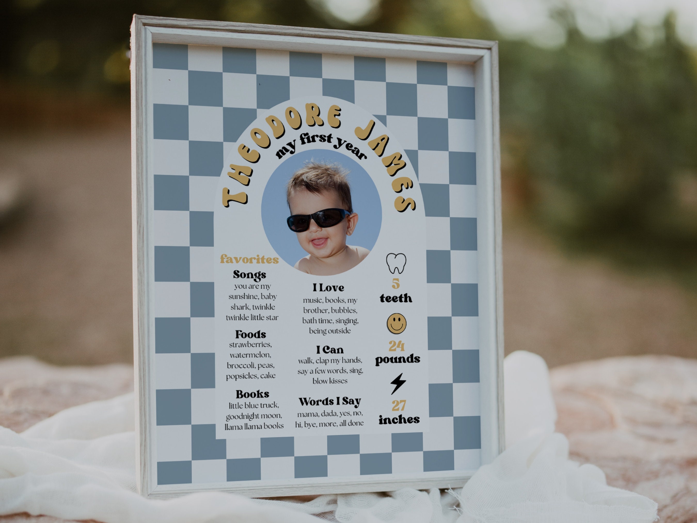 Dusty Blue One Happy Dude 1st Birthday Milestone Boy First - Etsy